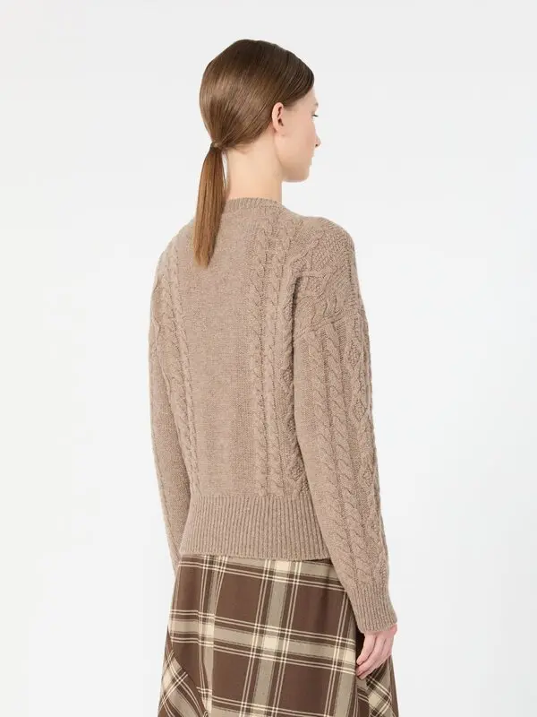 Max Mara Cable Knit Wool Yarn Jumper
