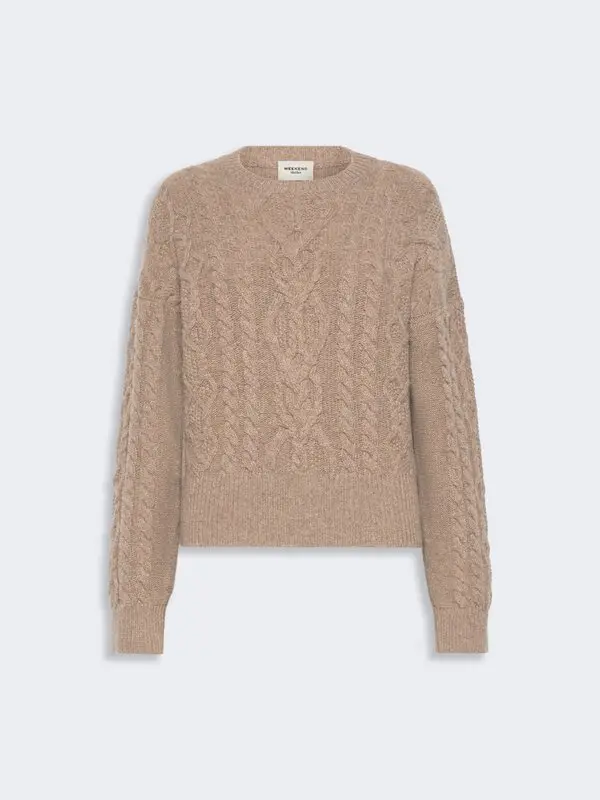 Max Mara Cable Knit Wool Yarn Jumper