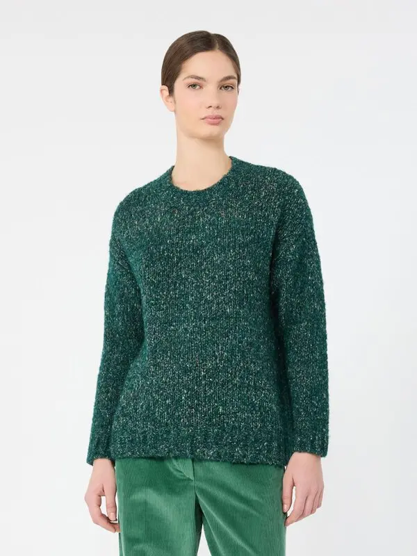 Max Mara Alpaca, Cotton And Wool Blend Sweater