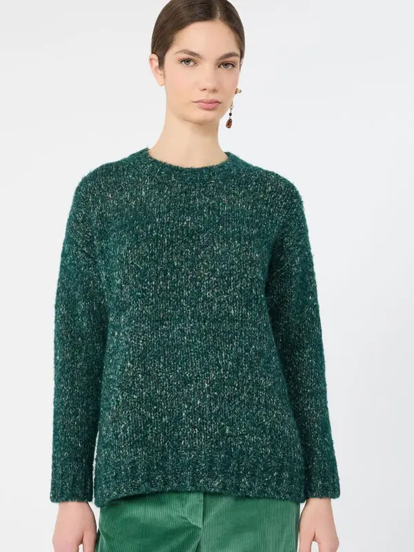 Max Mara Alpaca, Cotton And Wool Blend Sweater