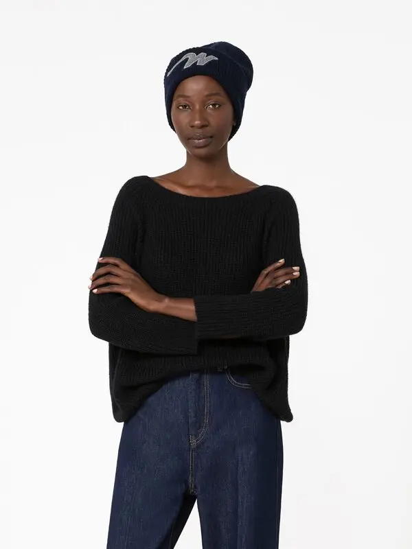 Max Mara Mohair Blend Knit Jumper - Black