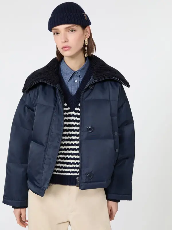 Max Mara Water-repellent Technical Twill Down Jacket