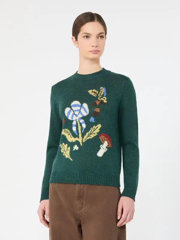 Max Mara Alpaca And Wool-blend Yarn Sweater