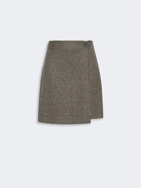 Max Mara Short Culottes In Micro Jacquard Jersey
