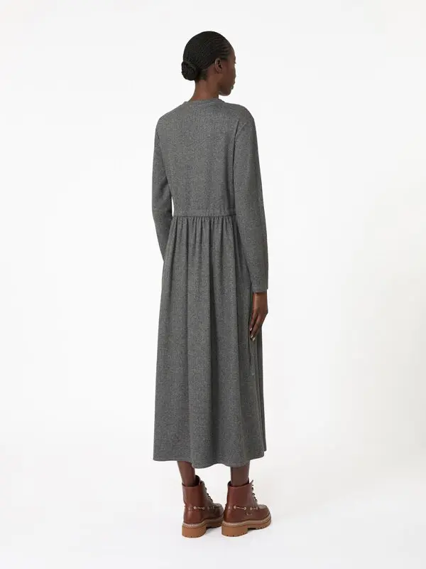 Max Mara Jacquard Jersey Long Dress