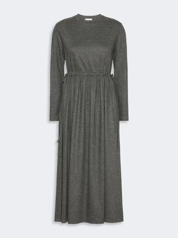 Max Mara Jacquard Jersey Long Dress