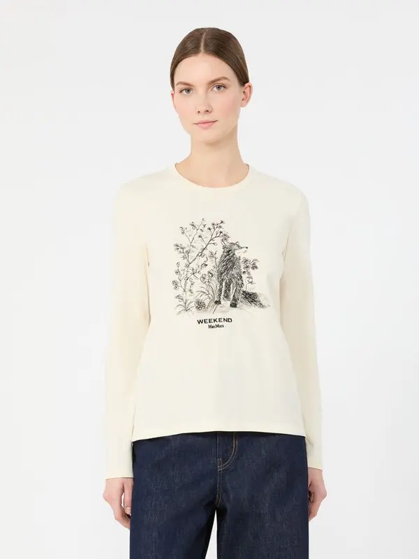 Max Mara Long-sleeved Jersey T-shirt