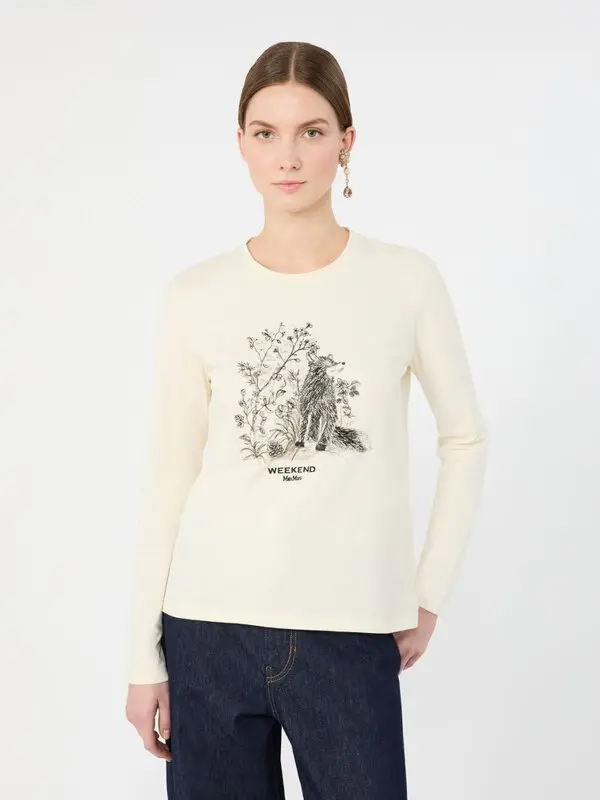 Max Mara Long-sleeved Jersey T-shirt