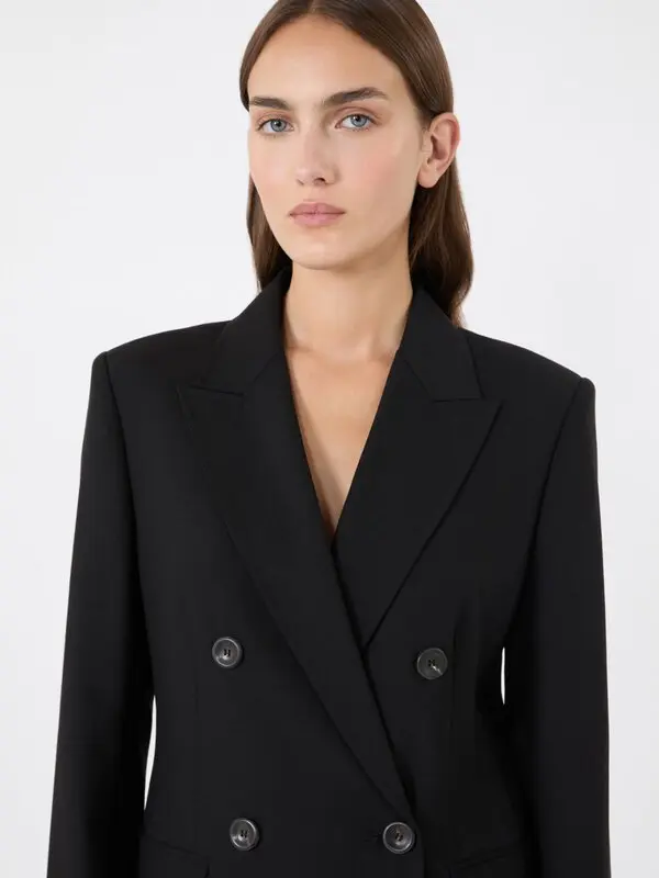 Max Mara Double-breasted Wool Twill Blazer