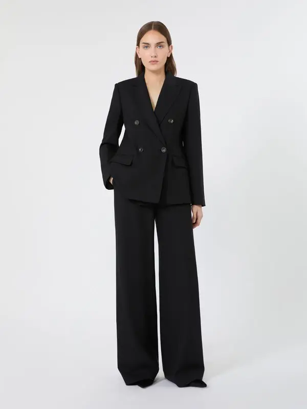 Max Mara Double-breasted Wool Twill Blazer