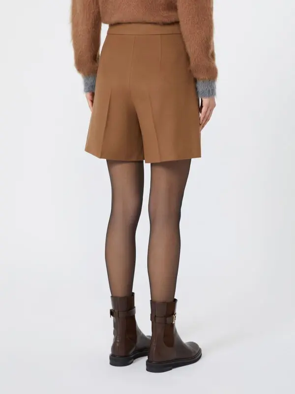 Max Mara Wool Broadcloth Shorts