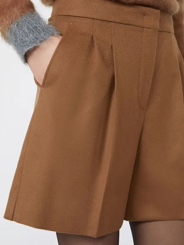 Max Mara Wool Broadcloth Shorts