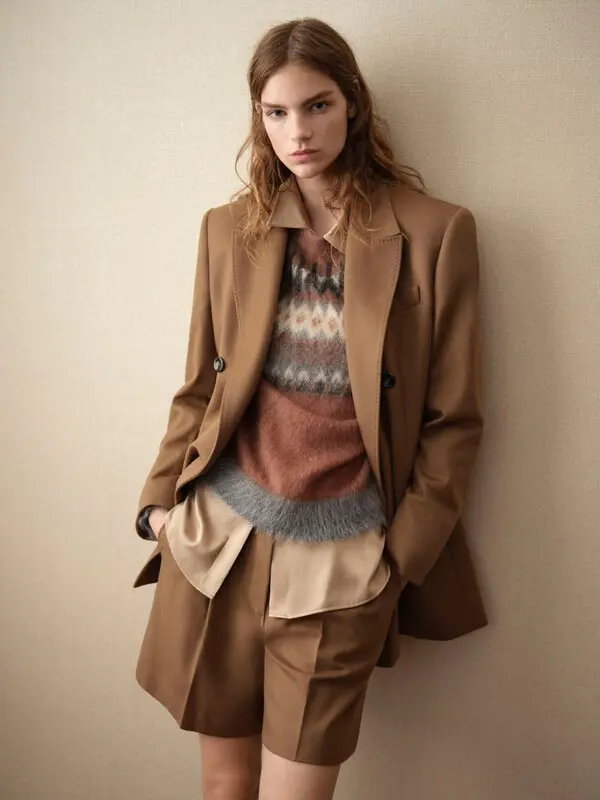 Max Mara Wool Broadcloth Shorts