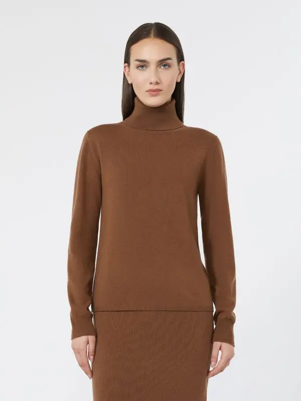 Max Mara Wool And Cashmere Turtleneck Sweater