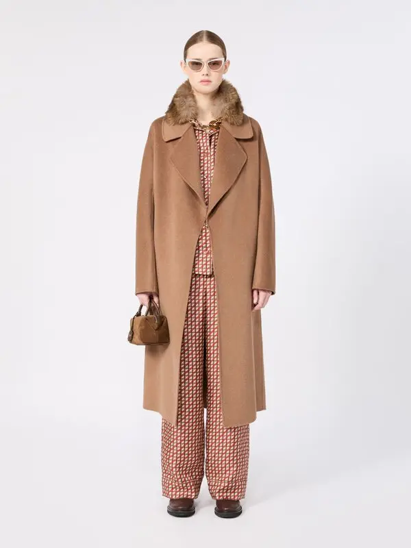Max Mara Wool, Cashmere And Angora Midi Coat