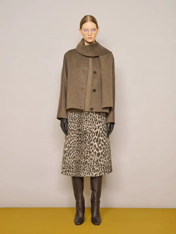 Max Mara Jacquard Wool And Alpaca Calf-length Skirt