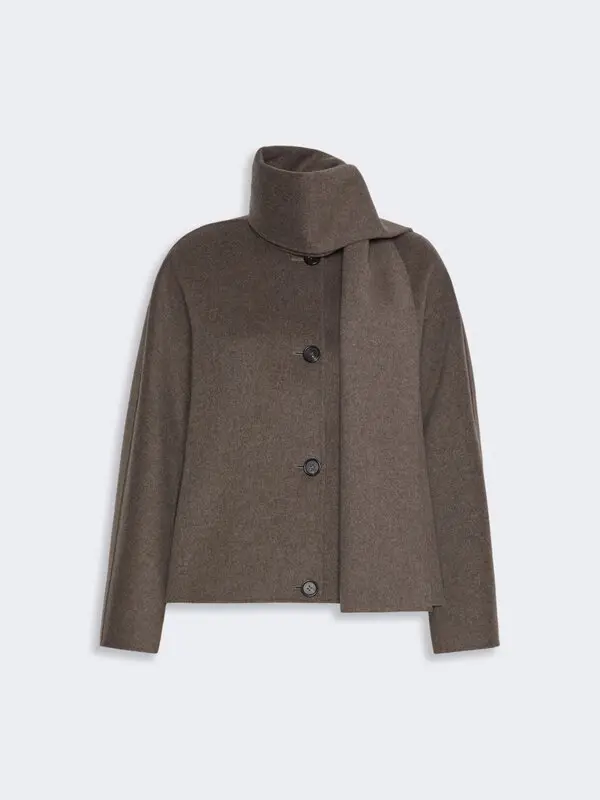 Max Mara Cropped Wool Broadcloth Jacket