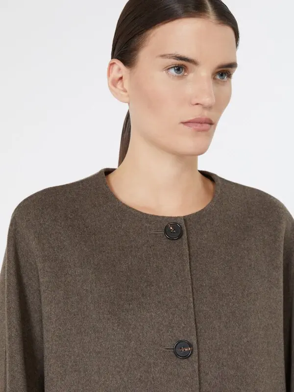 Max Mara Cropped Wool Broadcloth Jacket