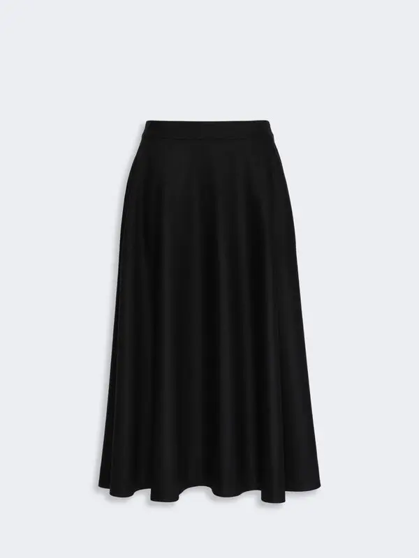 Max Mara Long Wool Flannel Skirt