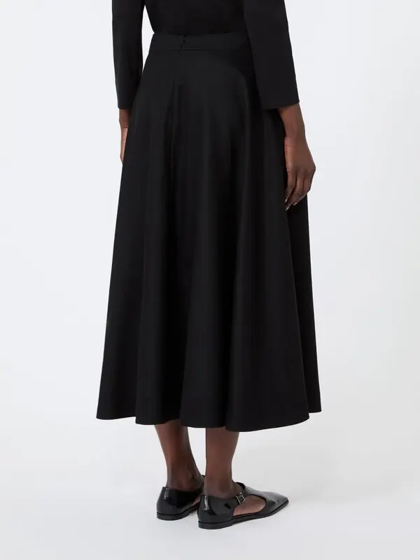 Max Mara Long Wool Flannel Skirt