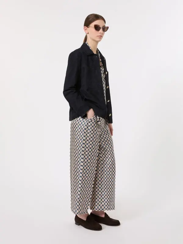 Max Mara Printed Silk Top