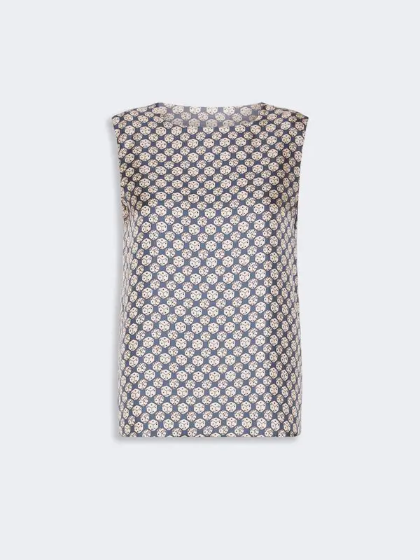 Max Mara Printed Silk Top