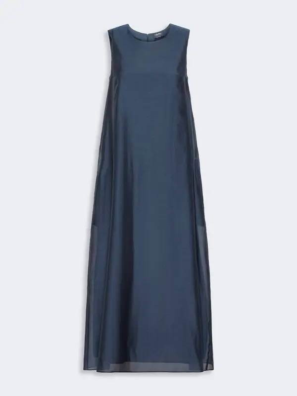 Max Mara Cotton And Silk Voile Flared Dress