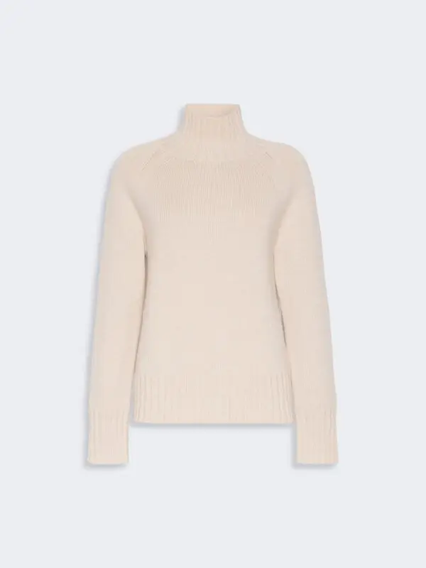 Max Mara Wool And Cashmere Yarn Polo-neck Sweater