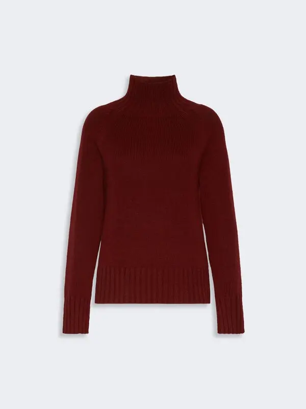 Max Mara Wool And Cashmere Yarn Polo-neck Sweater