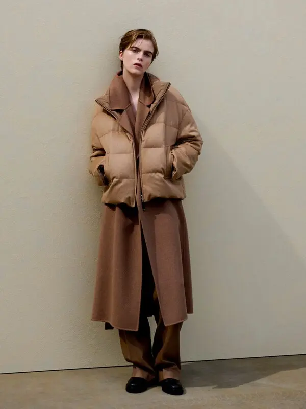Max Mara Reversible Camel Drap Puffer Jacket