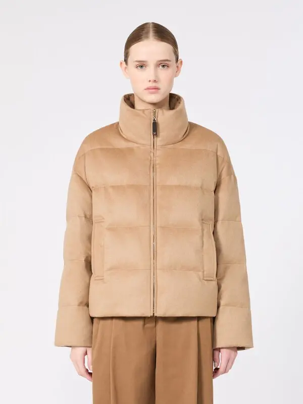Max Mara Reversible Camel Drap Puffer Jacket