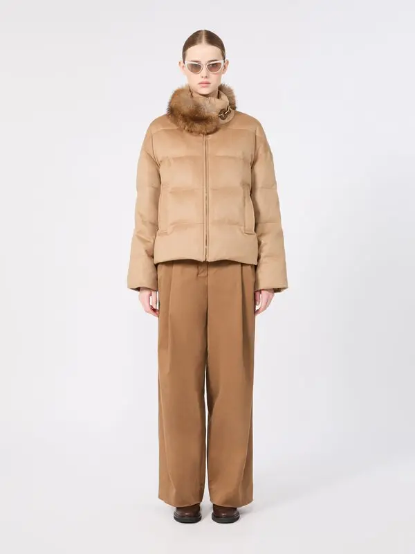 Max Mara Reversible Camel Drap Puffer Jacket