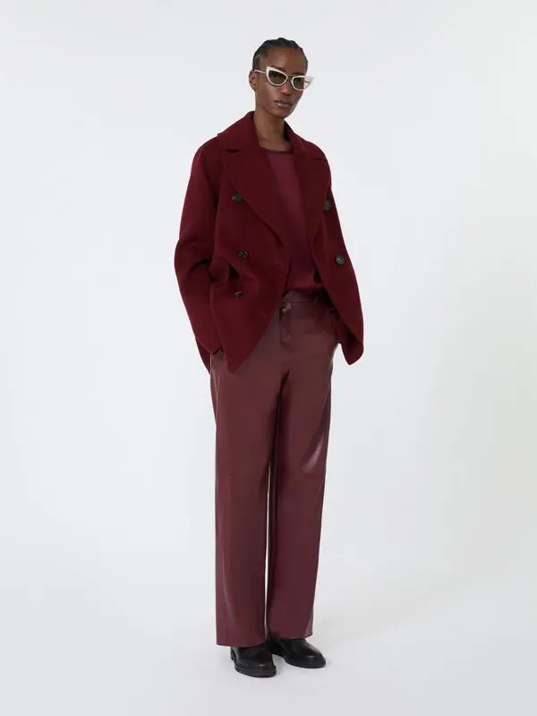 Max Mara Regular Coated Jersey Trousers