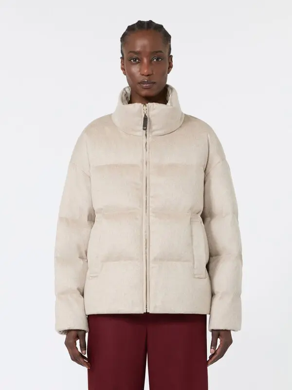 Max Mara Short Reversible Cashmere Puffer Jacket