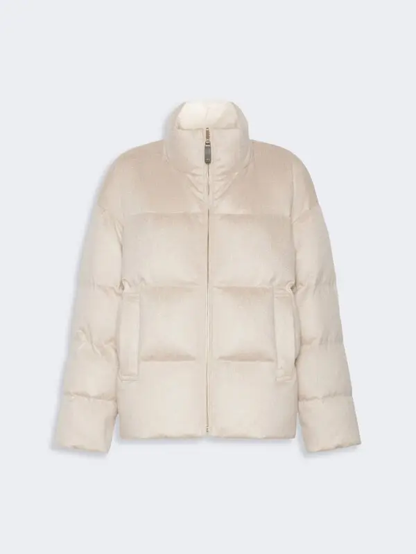 Max Mara Short Reversible Cashmere Puffer Jacket