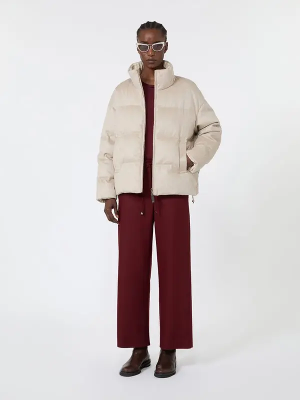 Max Mara Short Reversible Cashmere Puffer Jacket