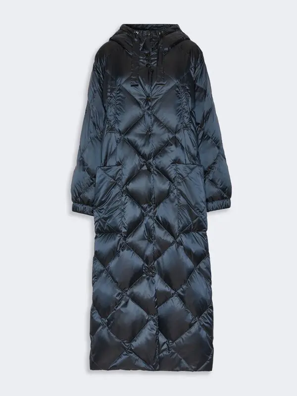 Max Mara Long Puffer In Quilted Water-repellent Fabric