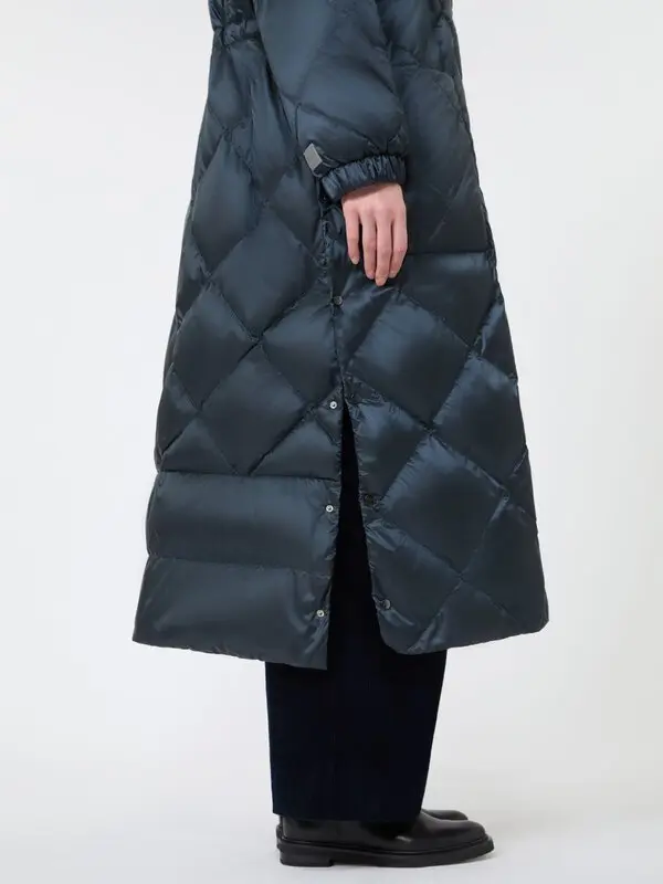 Max Mara Long Puffer In Quilted Water-repellent Fabric
