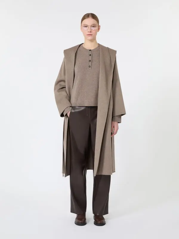 Max Mara Regular Coated Jersey Trousers