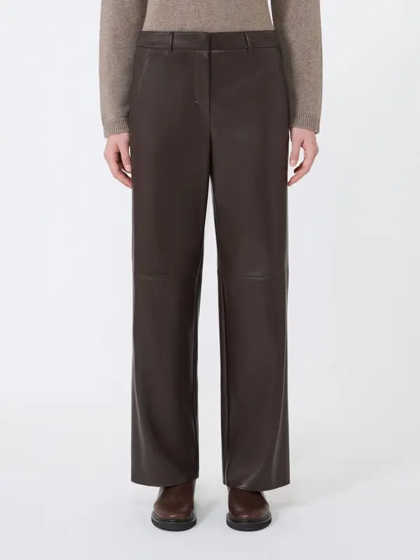 Max Mara Regular Coated Jersey Trousers