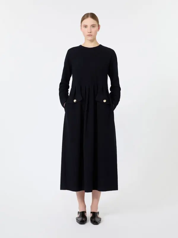 Max Mara Bouclé-look Jersey Dress
