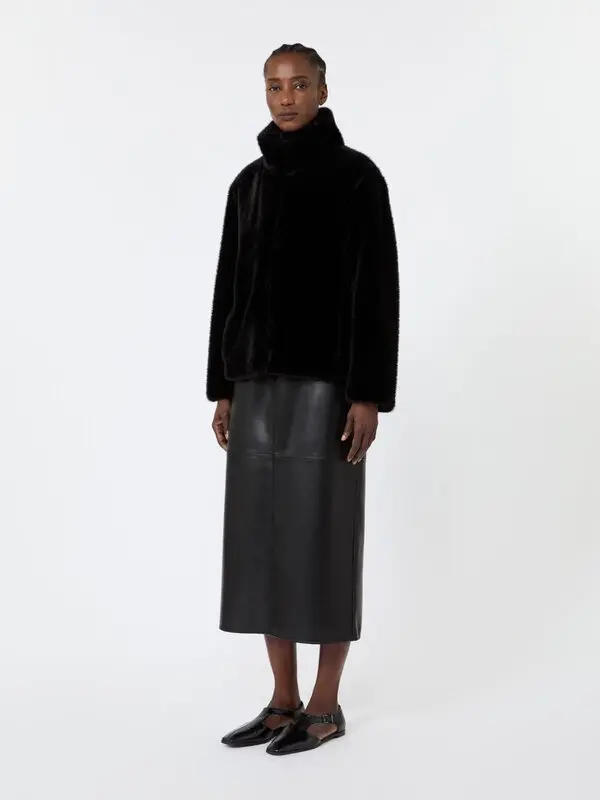 Max Mara Coated Jersey Pencil Skirt