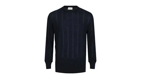 Bally Vertical Pattern Cashmere Sweater