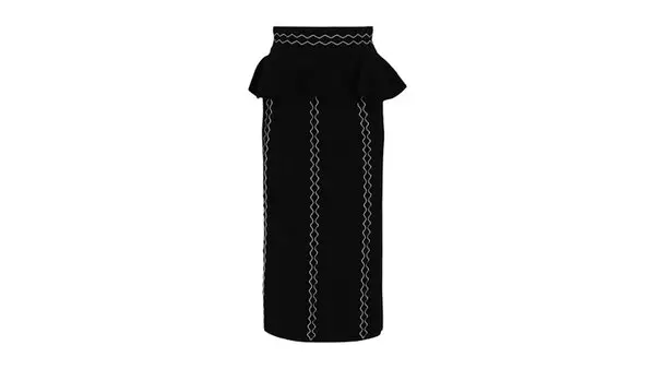 Alexander McQueen Stretch-jersey Midi Skirt With Ruffle Detail