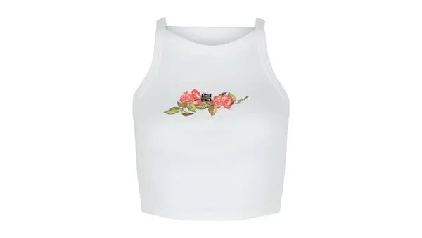 Givenchy 4g And Rose Print Crop Top