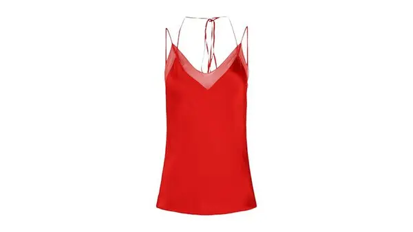FERRAGAMO Satin Vneck Camisole