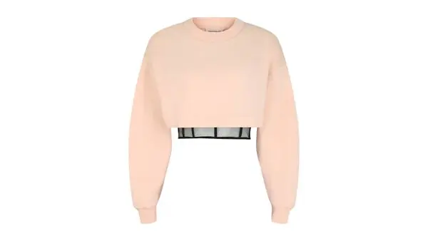 Alexander McQueen Hybrid Bustier Sweatshirt - Tea Rose