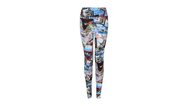 Balenciaga Allover Cities Highrise Leggings