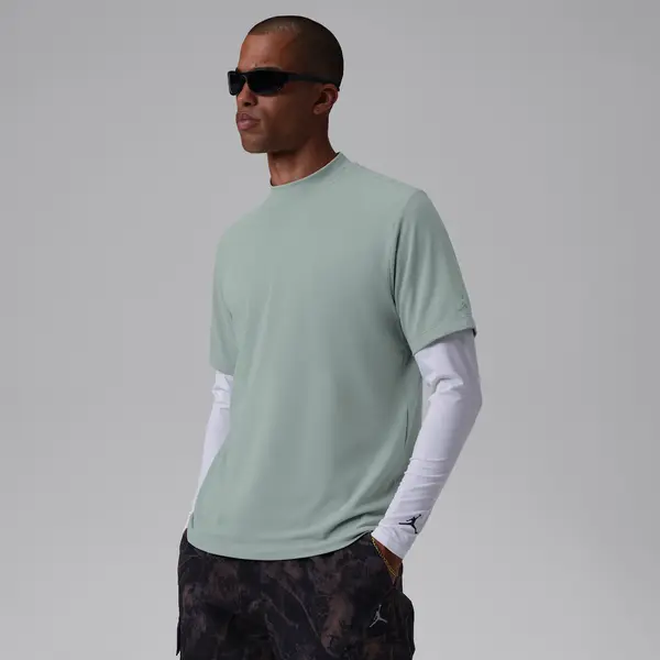 JORDAN Sport Mock-neck Golf T-shirt - Green