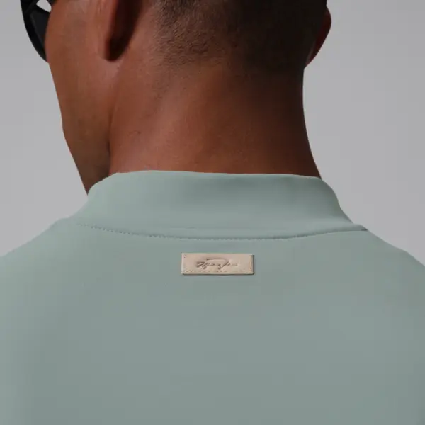 JORDAN Sport Mock-neck Golf T-shirt - Green